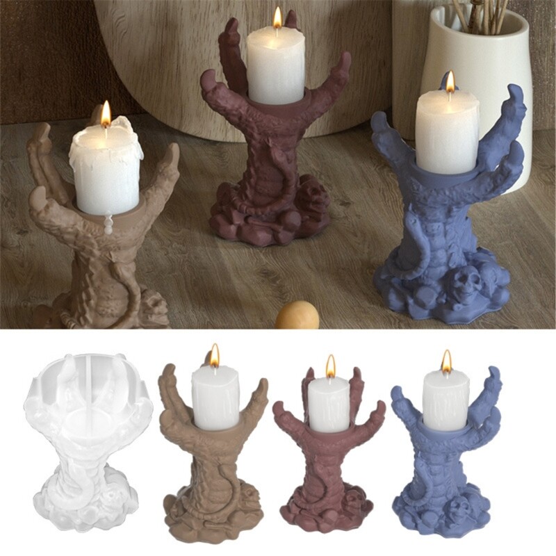 Skull Hand Shaped Holder Molds Devil Claw Stand Molds | eBay