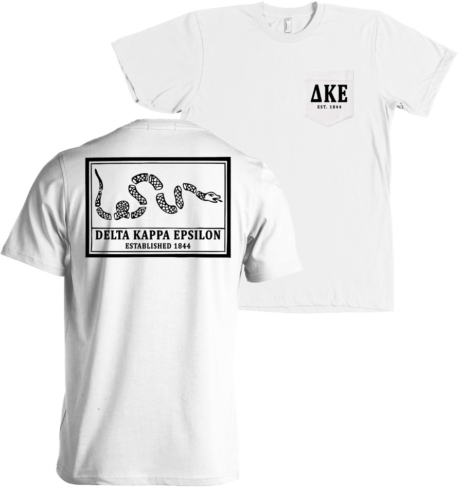 Delta Kappa Epsilon Join Or Die Bella + Canvas POCKET T Shirt Frocket ...