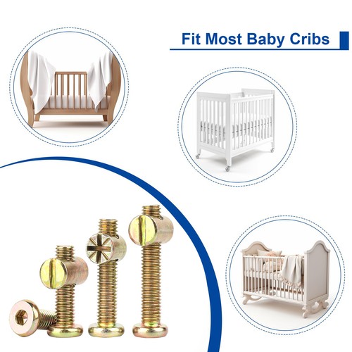 M6 M8 Furniture Connector Screws Flat Head Bolts Cross Dowel Barrel ...