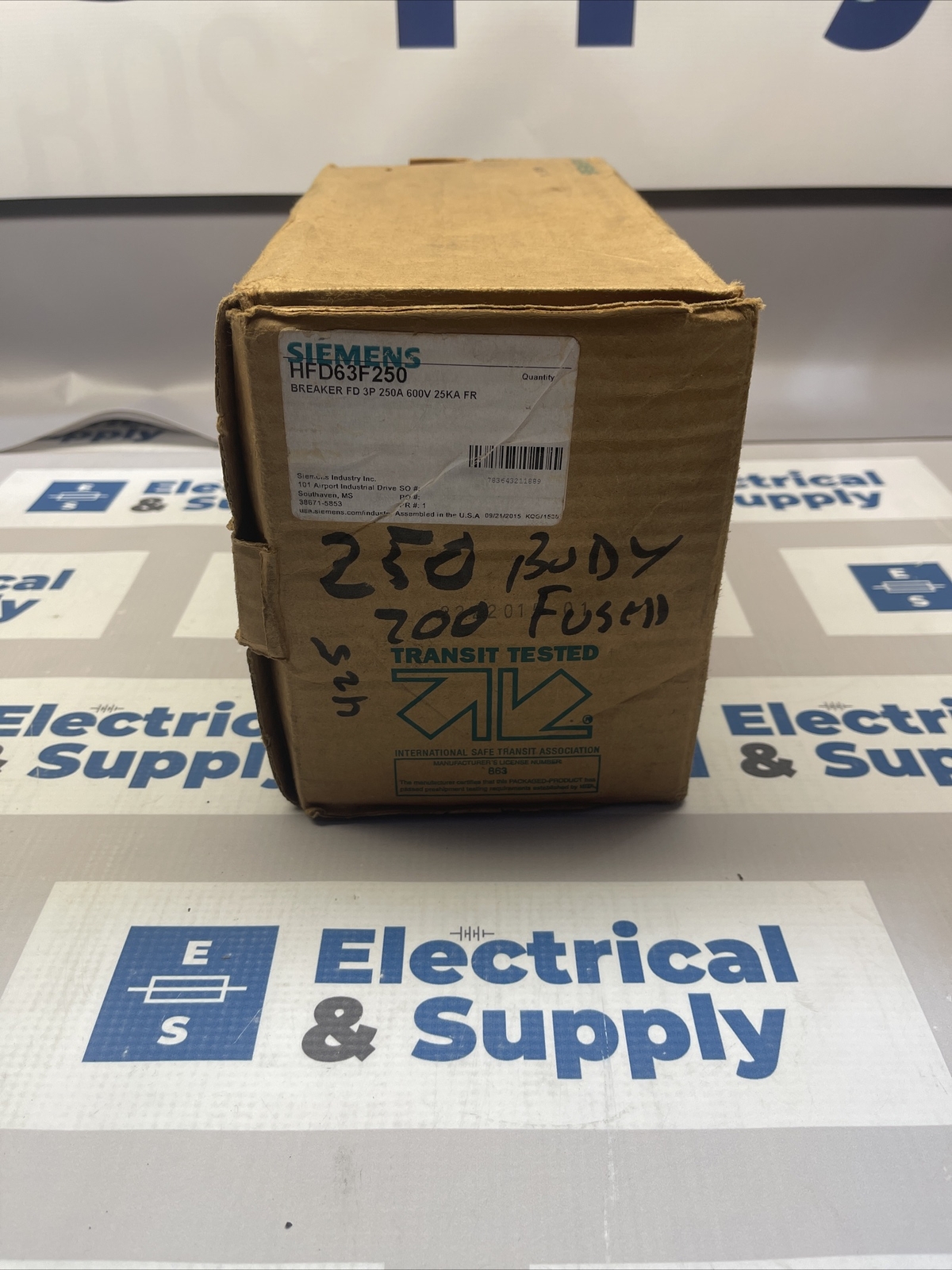 Siemens Sentron HFD63F250 200 A 3-Pole Thermal Circuit Breaker for sale ...