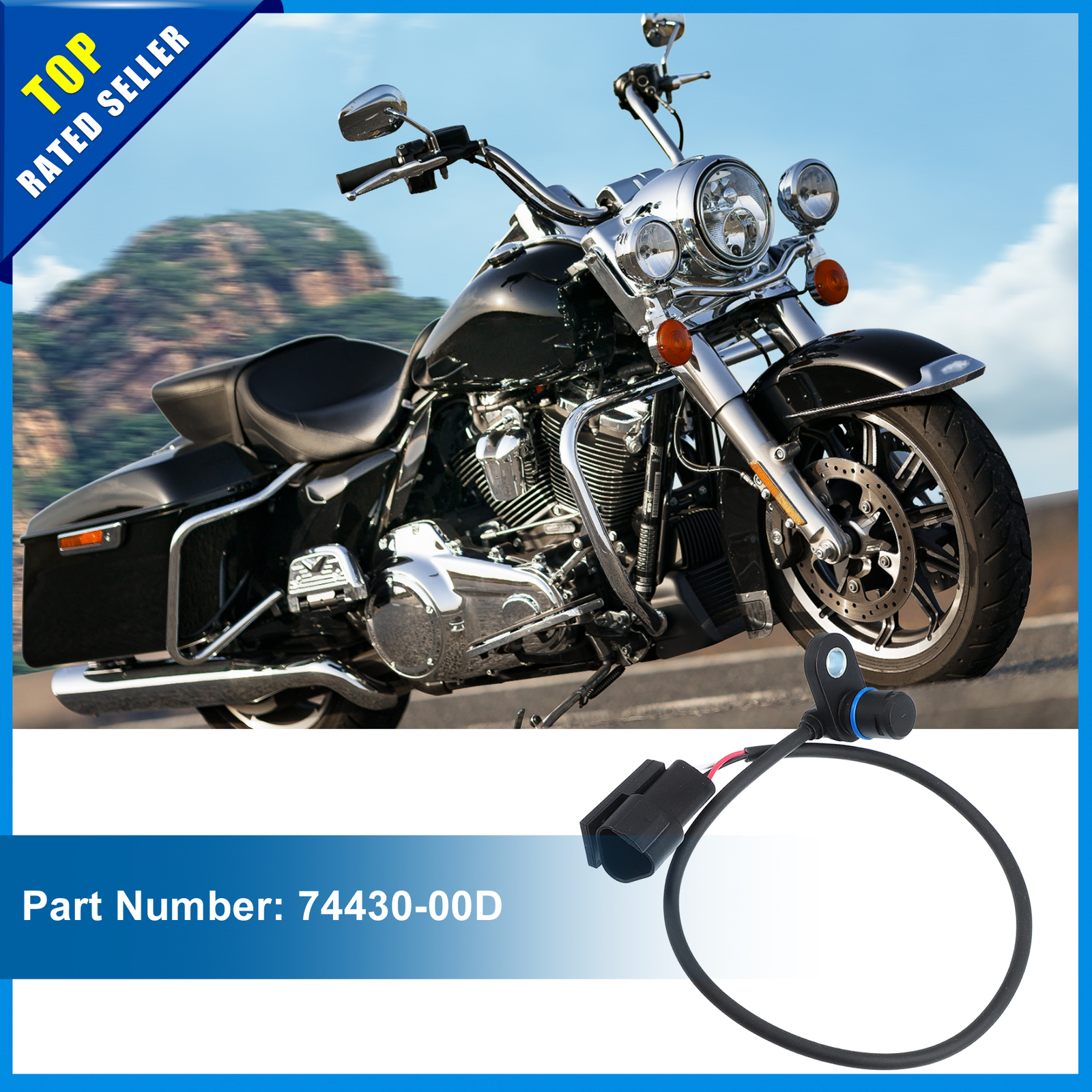 Pack of 1 For Harley Davidson Road King Glide Motorcycle Speed Sensor ...