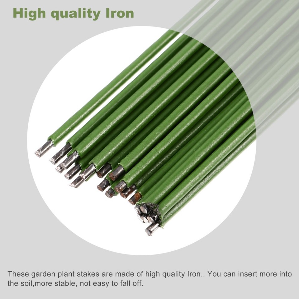 20 Pcs Green Iron Wire Support Frame Gardening Supplies Plants Stand ...