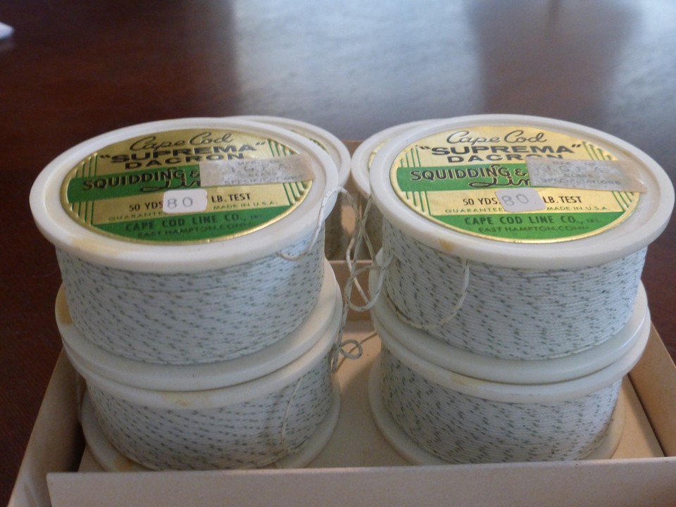 12 CAPE COD LINE SUPREMA DACRON SQUIDDING TROLLING FISHING LINES 50 ...