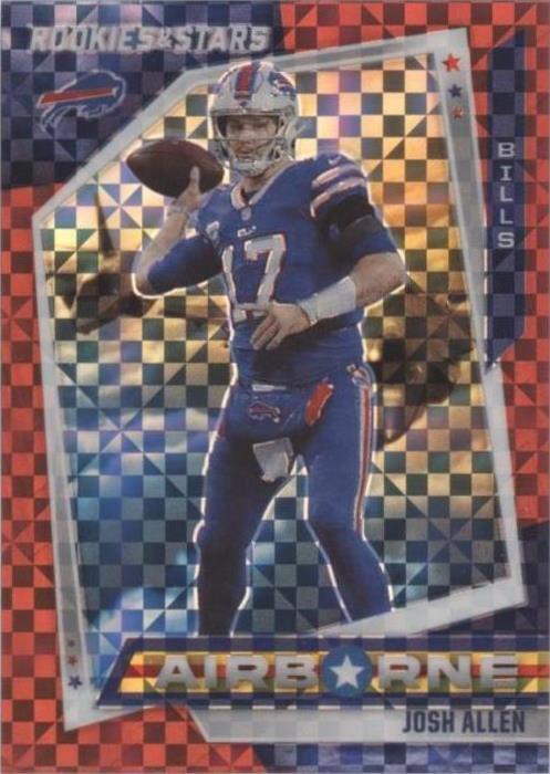 2021 Panini Rookies & Stars - Airborne Josh Allen #AB-3 Red Plaid Prizm ...