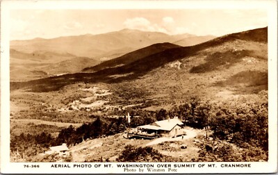 Mt. Washington New Hampshire NH Summit Mt. Cranmore RPPC Photo Postcard ...