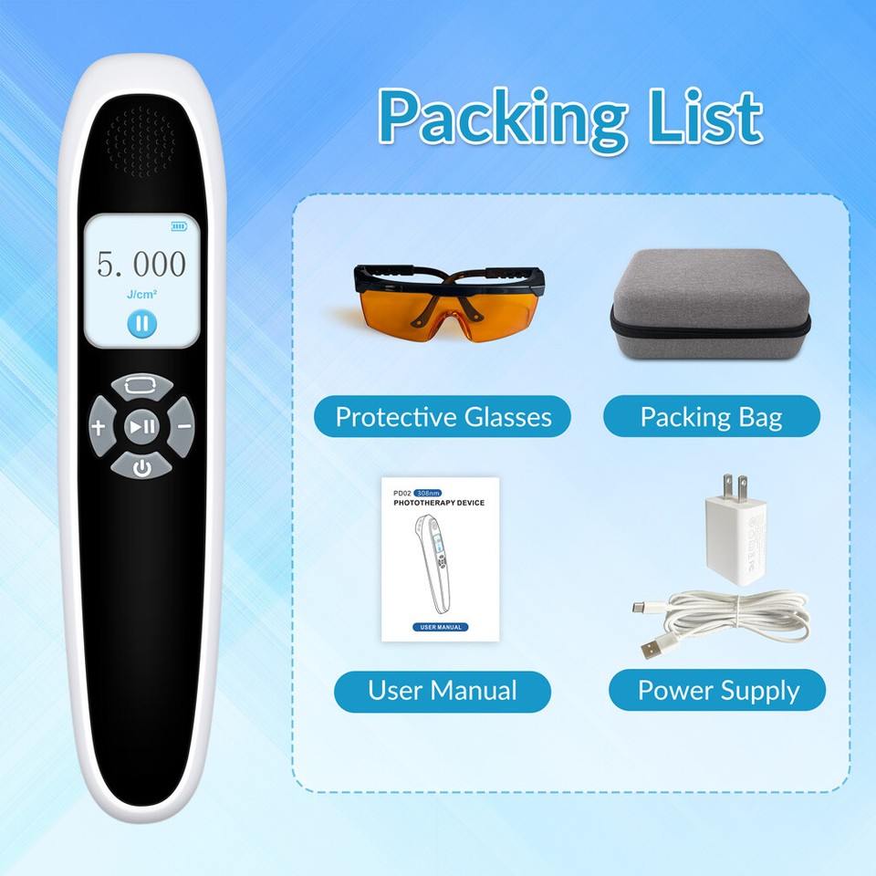 308nm Excimer Blue Uvb Light Therapy Phototherapy for Skin Diseases ...