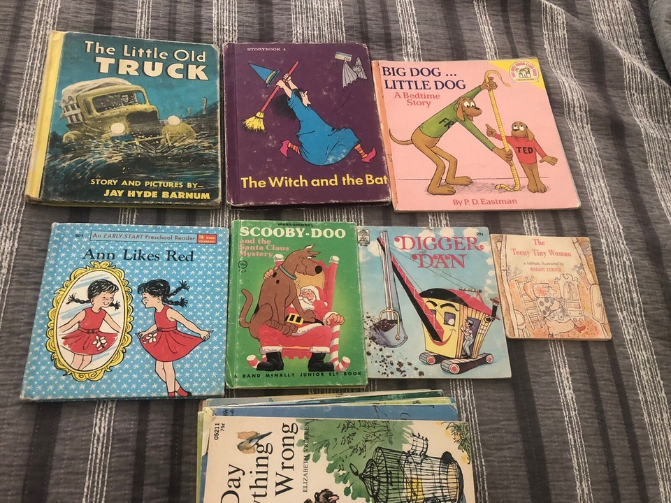 Vintage Children's Books Lot Of 20-Little Golden Books, Scholastic ...