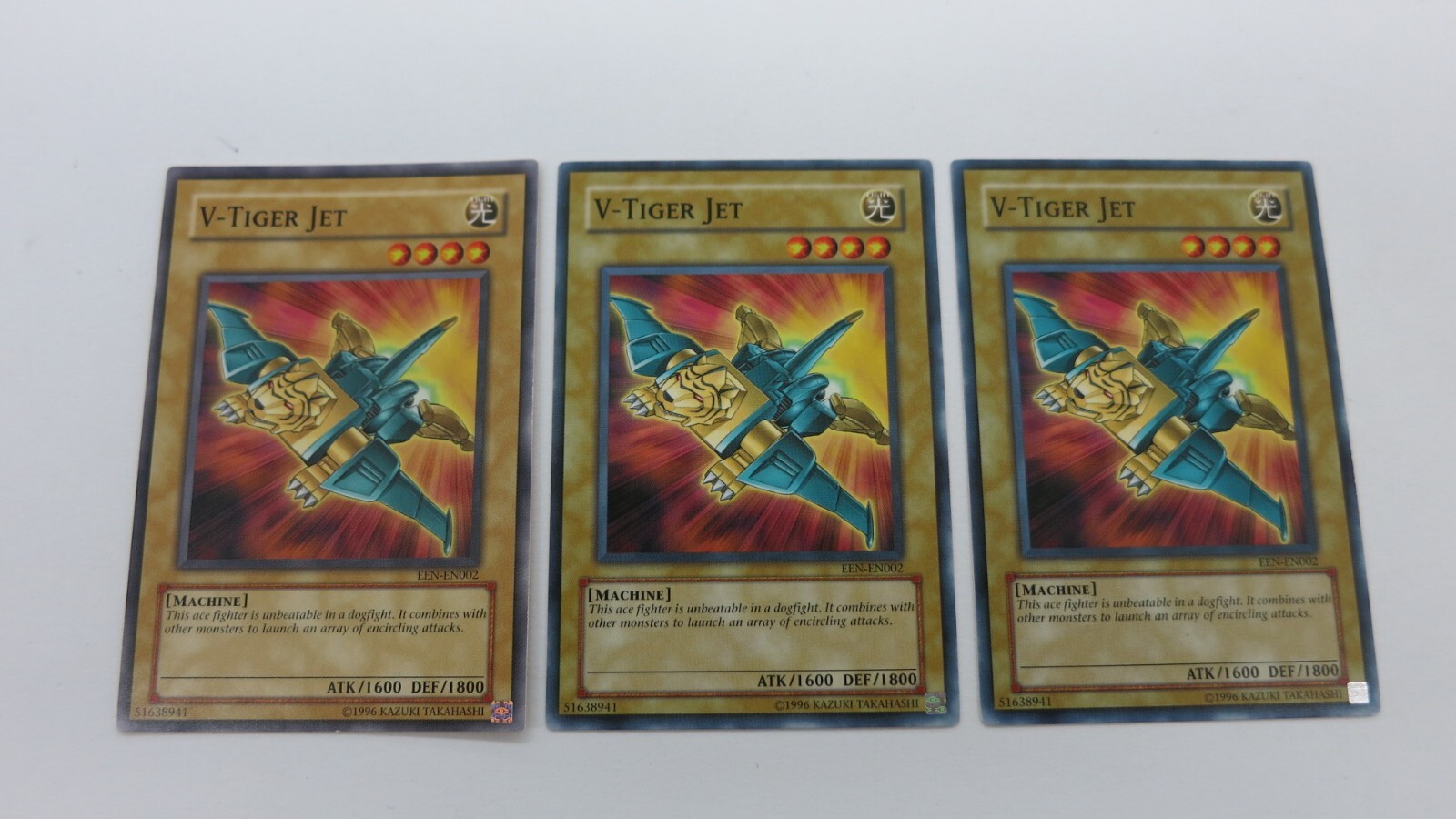 3x V-TIGER JET MONSTER UNLIMITED EDITION EEN-EN002 COMMON YUGIOH NM | eBay