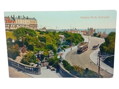 Old Tram Nr Madeira Walk Ramsgate Sussex Vintage Postcard C1910 VGC ...