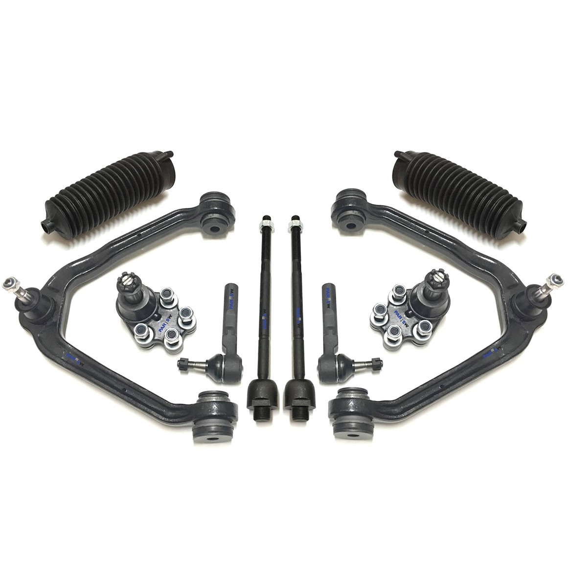 Lifted Silverado Control Arms Front 10pc 4WD Front Upper Lower Control ...