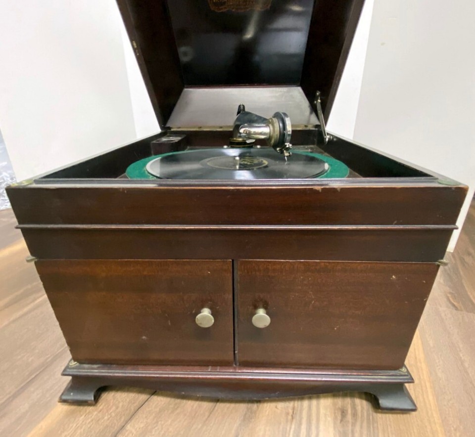 Victor VV-1X Victrola Tabletop 78 RPM Record Crank Phonograph ~ Nice ...