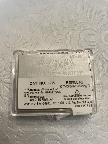 Coltene Whaledent TMS T-05 Minim Gold Plated Restorative Pins | eBay