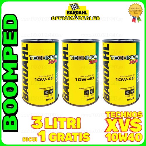3 L OLIO MOTORE AUTO BARDAHL TECHNOS 10W40 XVS VW 501.01 / 505.00 A3 B4 ...