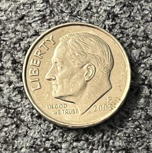 2003 P Roosevelt Dime Error, raised rim, smooth sides. | eBay