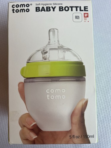150ML Como Tomo Baby Bottle Silicone Anti Colic Infant Feeding Slow ...