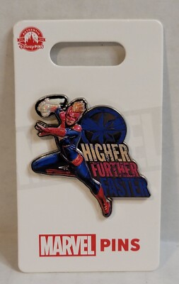 Disney Pin Marvel Pins Higher Further Faster Captain Marvel | eBay