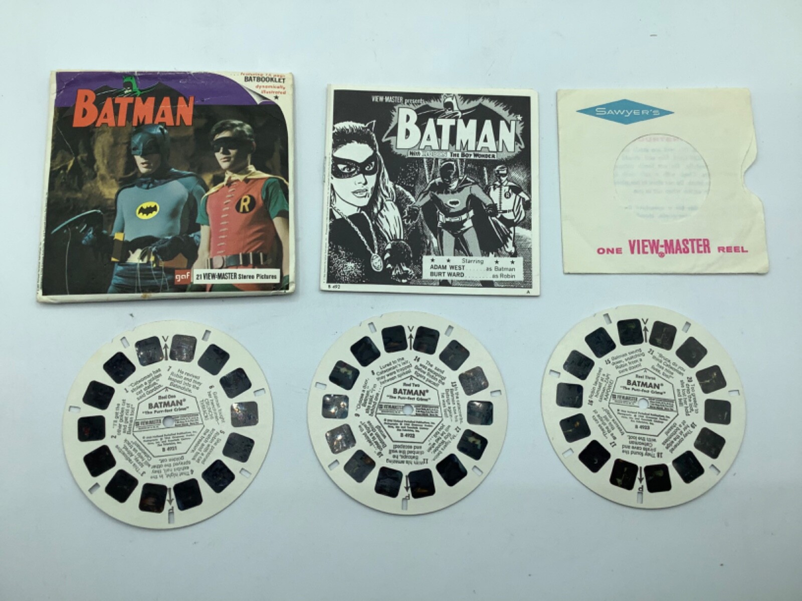 Viewmaster 3D Batman in The Purr-fect Crime - Set of 3 Reels-Booklet | eBay