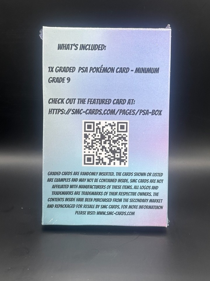 Premium Mystery PSA Box 🔥 Guaranteed PSA Pokémon Slab! 🟢🔴⚪️🟡 Grade 9 or ...