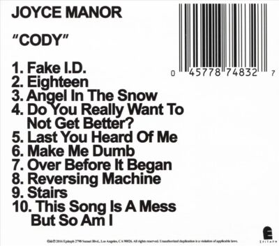 JOYCE MANOR - CODY [DIGIPAK] NEW CD 45778748327| eBay