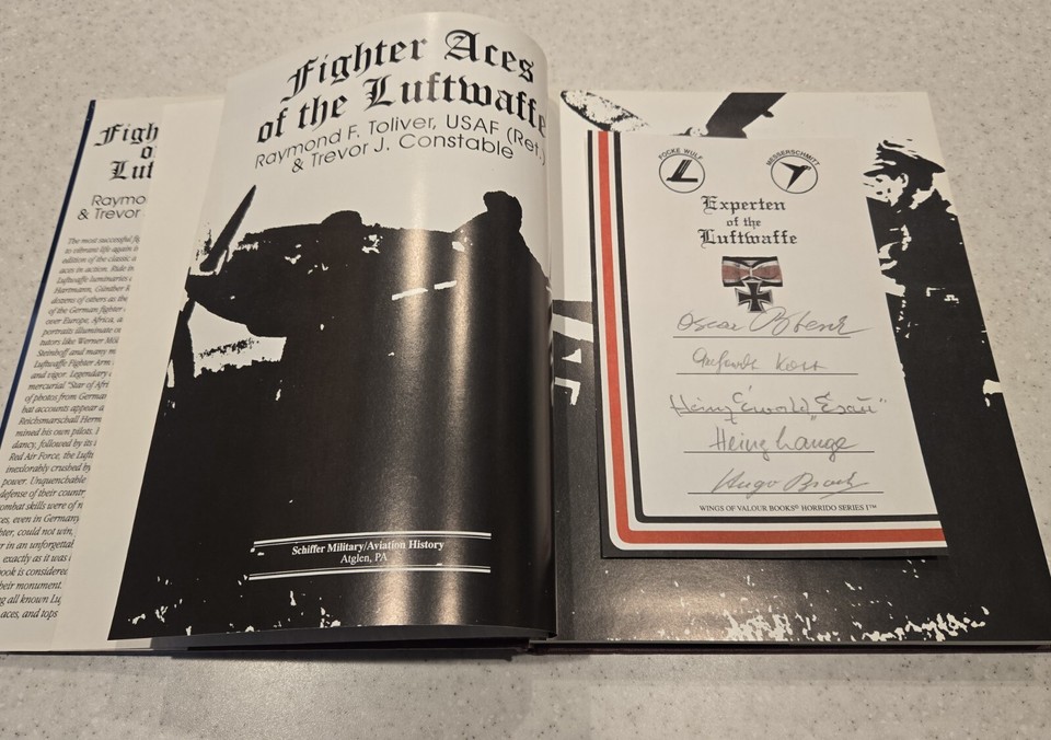 Fighter Aces of the Luftwaffe Signed by 12 Aces! 9780887409097| eBay