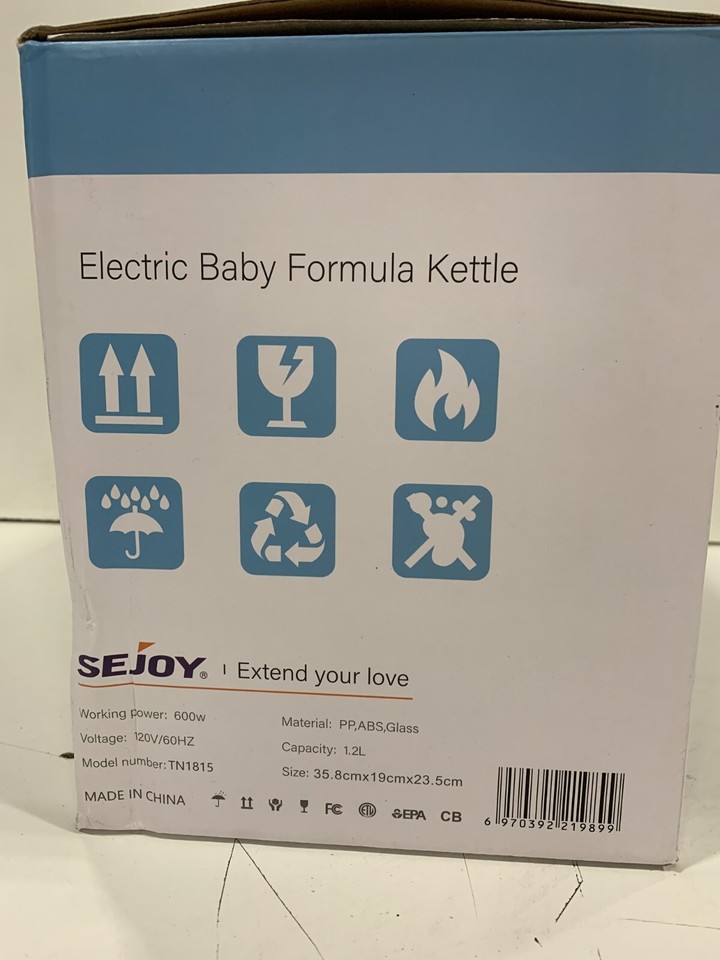 Sejoy. Electric baby formula kettle. Precise temp control, Baby bottle ...