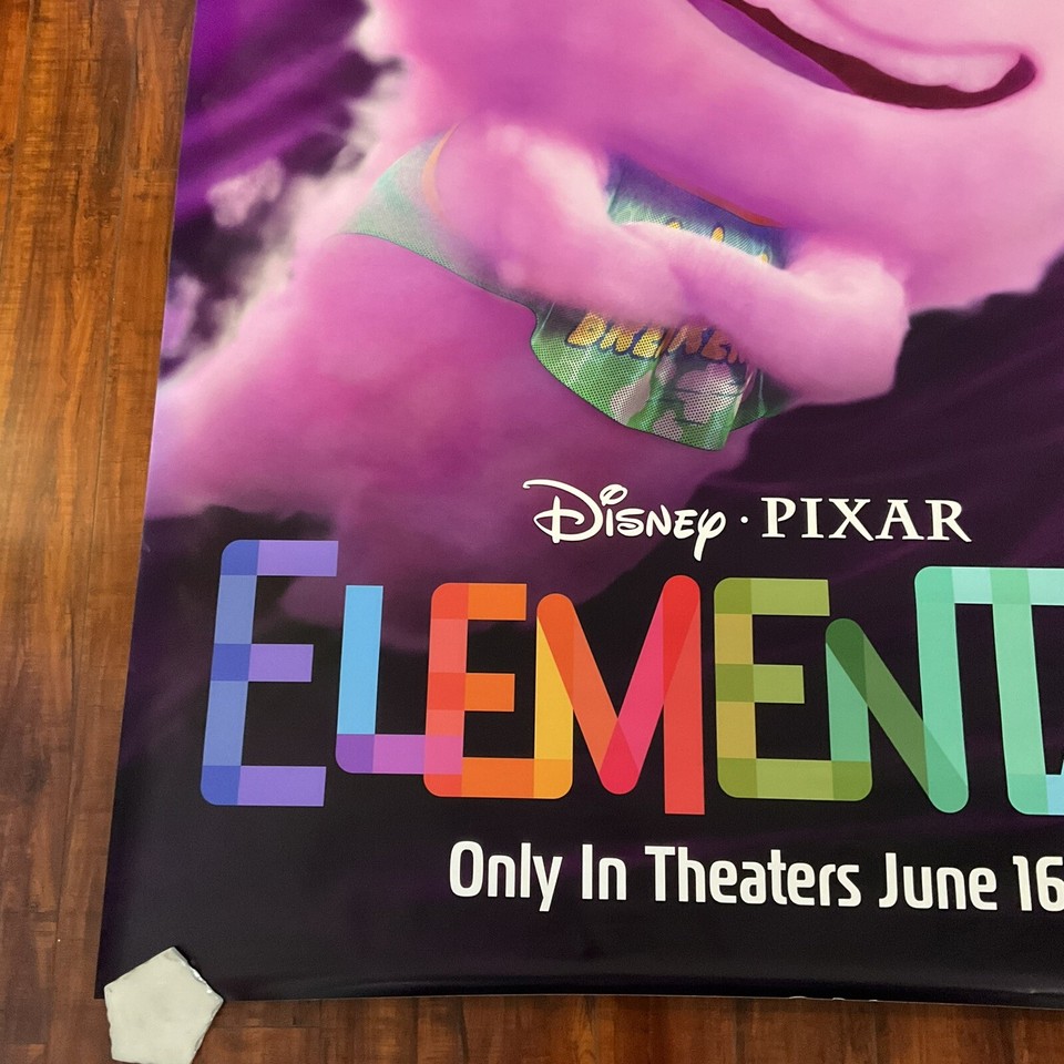 ELEMENTAL *Gale Cumulus Disney Pixar Original D/S Bus Stop Movie Poster ...