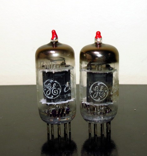 RARE SELECTED Matched Pair Ken-Rad 12au7/ECC82 Black Plates tubes ...