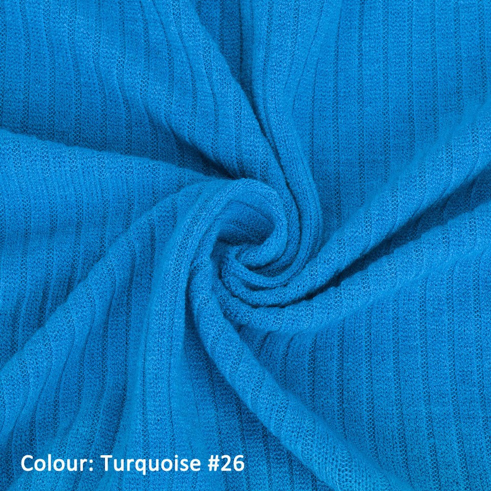 Jersey Fabric Rib Knit 4x2 Ribbed Dressmaking Stretch Material 19 ...