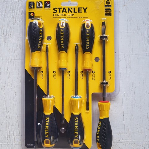 STANLEY Screwdriver Set 6Pc Control Grip Magnetic Tip Ends | eBay