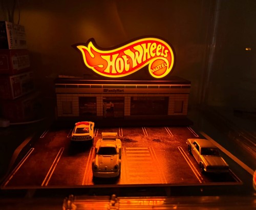Hot Wheels Themed LED Lamp Light Box Neon Sign 3D Printed Decor Display ...