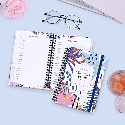JUBTIC Address and Password Book with Alphabetical Tabs Hardcover ...