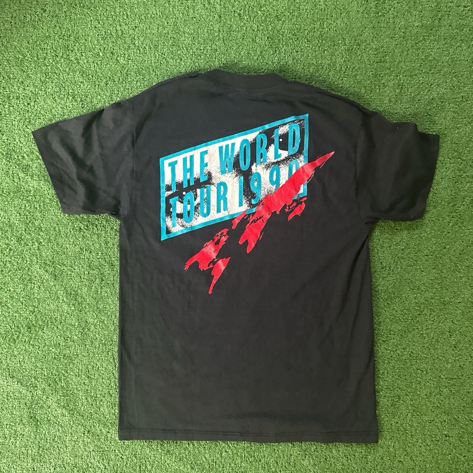 Vtg 90s David Bowie Sound Vision World Tour Band Tee 1990 Single Stitch ...