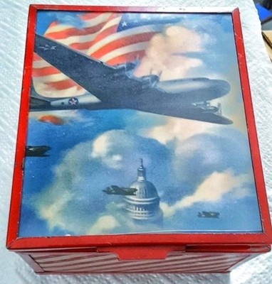 WWII tabacco Cigarette Cigar Box B2 Bomber Airplane OLD ! | eBay