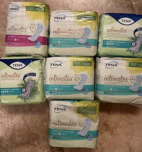 7 Packs TENA Intimate Pads 130 Total Moderate & Maximum | eBay