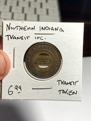 Northern Indiana Transit Inc. Transit Token | eBay