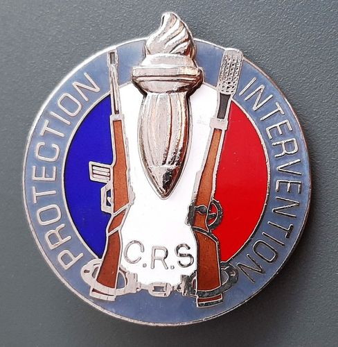 Insigne SPI CRS Protection Intervention 1994 Badge POLICE Obsolète ...