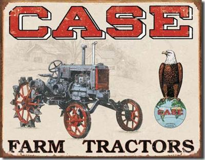 Case Antique Tractor Eagle Logo Nostalgic Rustic Tin Metal Sign Made In ...