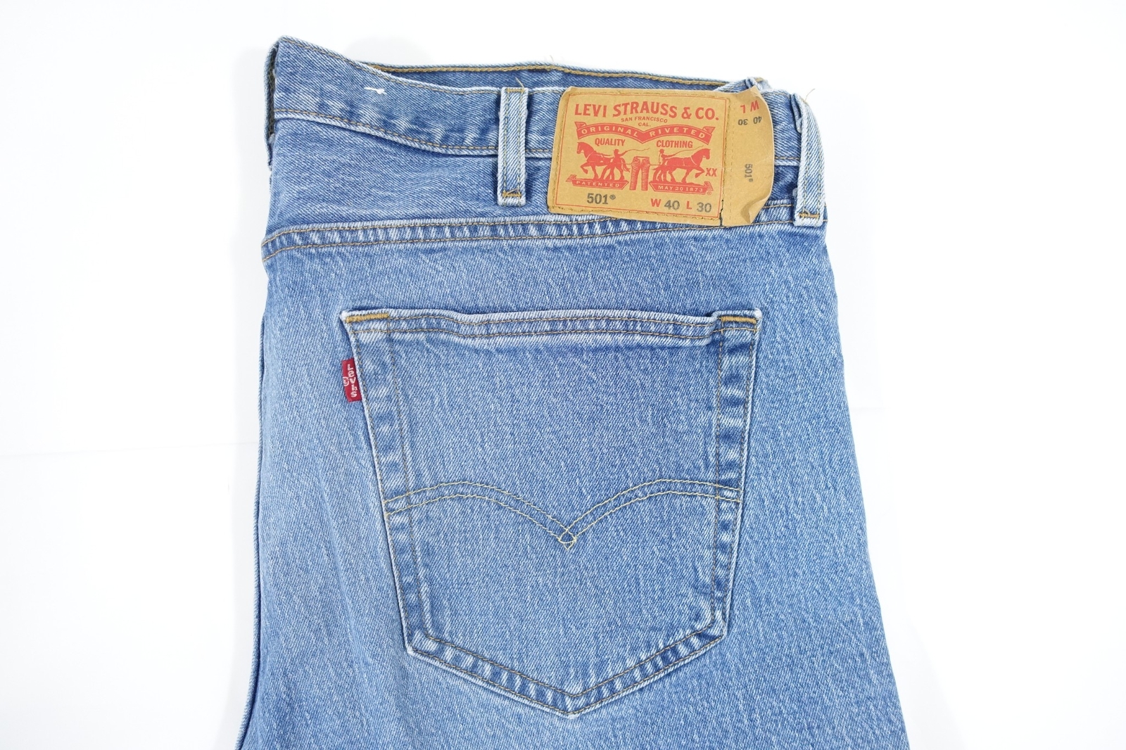 LEVIS 501 2333 STONEWASHED LIGHT BLUE 40X30 STRAIGHT … - Gem