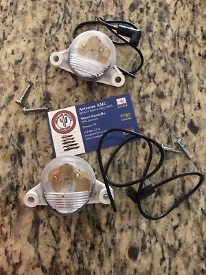 AMC AMX Javelin Hornet Two License Plate Lights New | eBay