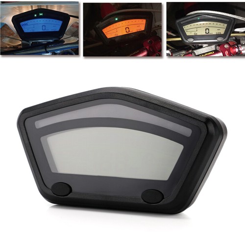 1x Motorcycle Instrument LCD Tachometer Odometer Digital Gauge Panel ...
