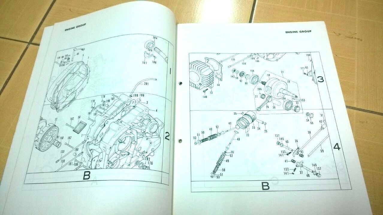 Honda Benly CS110 S110 Factory Parts list Catalog NOS Genuine Japan | eBay