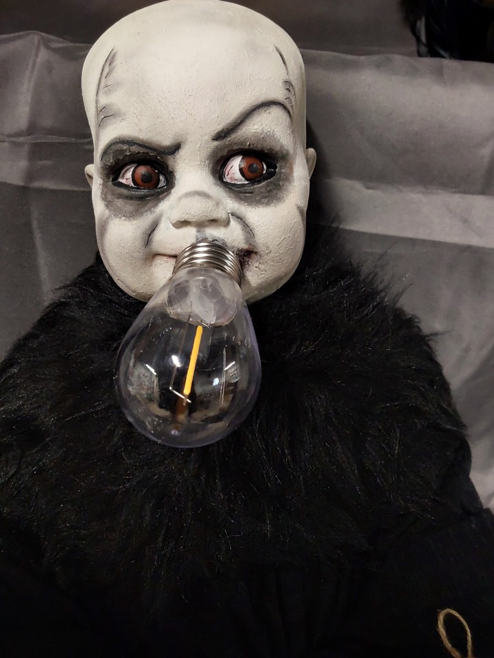 Sinisterly Sissy's 'Baby Uncle Fester ' Undead, Spooky, Creepy, 21 inch ...