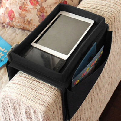 4 Pockets Sofa Arm Rest TV Remote Control Tidy Organizer Holder Chair ...