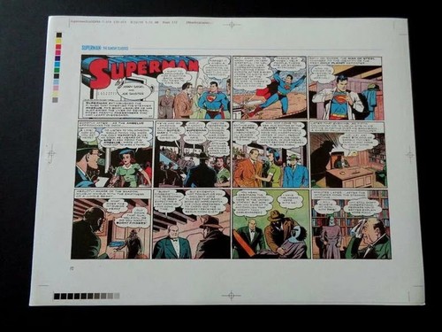 1998 Superman proof art page 172, Golden Age DC Action Comic strip ...