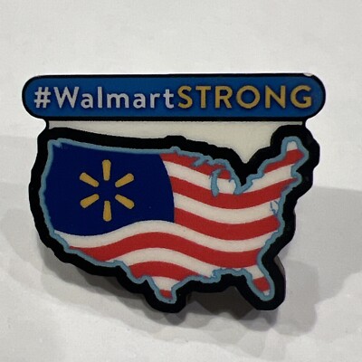 Walmart Employee Pin Walmart Strong Customer Service Lapel Pin Vintage ...
