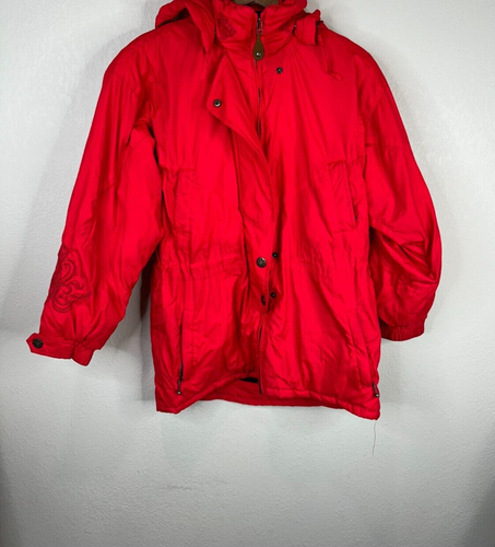 Vintage 90s Obermeyer Womens Sienna Ski Jacket Size 6 Red Thermolite ...