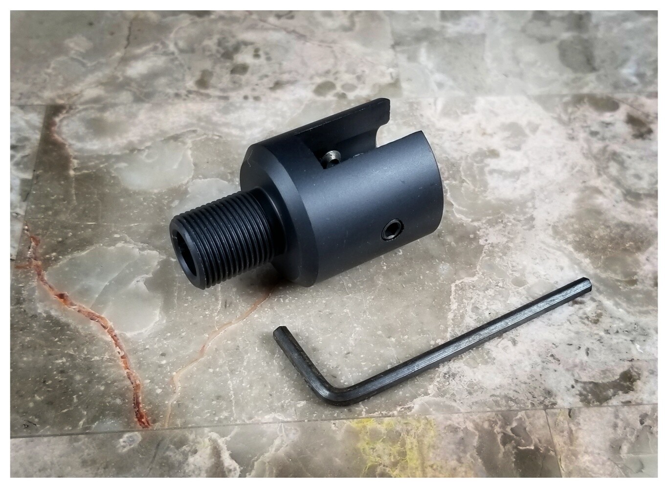 Aluminum Ruger 1022 10-22 Muzzle Brake Adapter 1/2x28 Thread & Allen ...