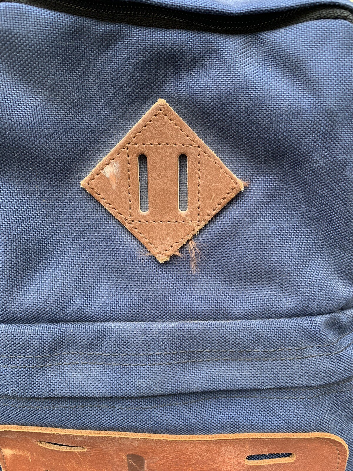 Jansport Blue Canvas Hiking Backpacking Pack Backpack Padded 24” x 16 ...