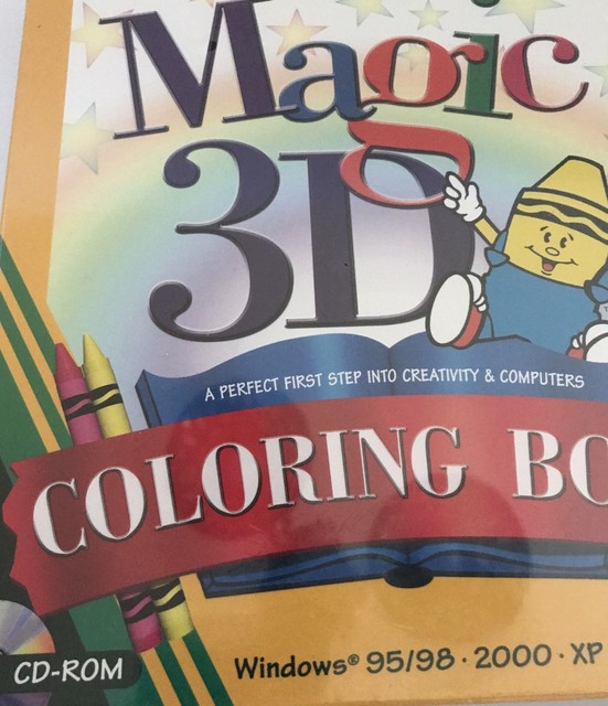 Crayola Magic 3D Coloring Book CD/ROM Includes 70 Coloring Pages | eBay