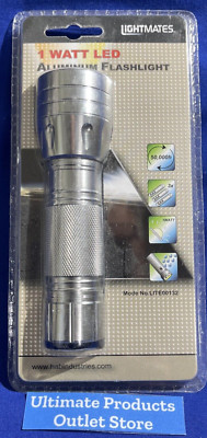 1 Watt LED Metal Aluminum Flashlight No Slip 5" Long LightMates | eBay